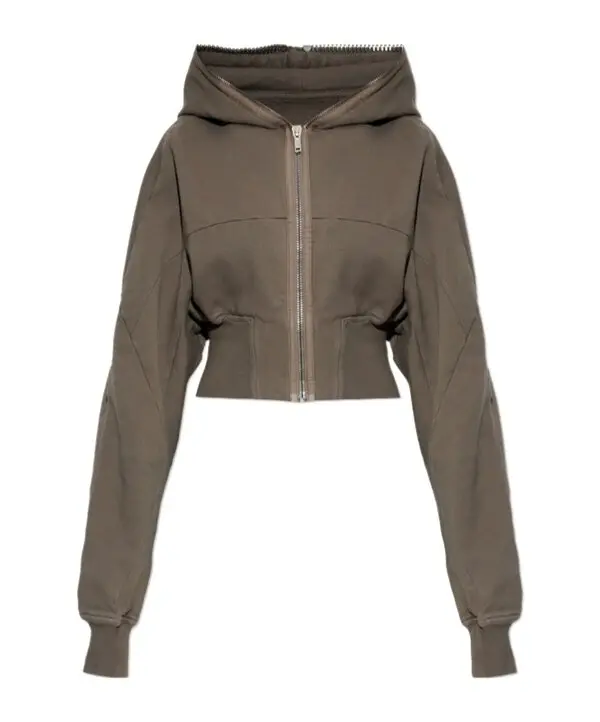 Rick Owens Collage Gimp Hoodie - Green