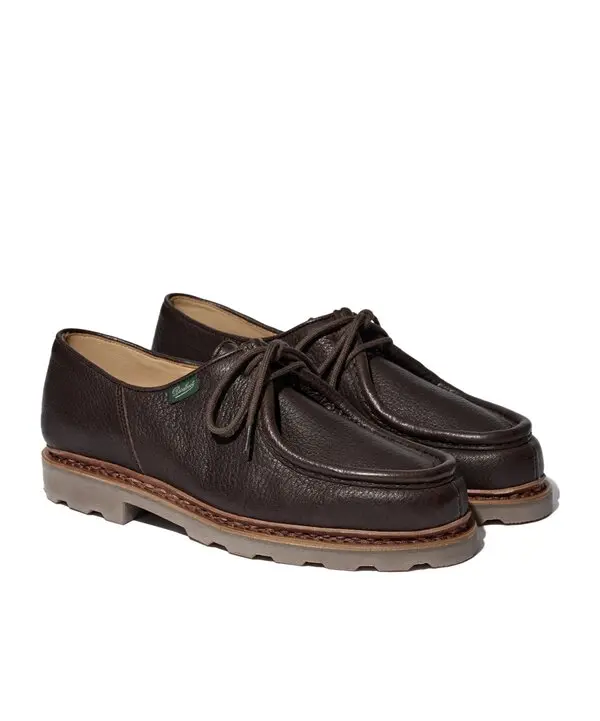 Paraboot Round-toe Loafers With Norwegian Stitching - Black