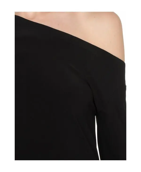 Norma Kamali Off-the-shoulder Long Sleeve Top