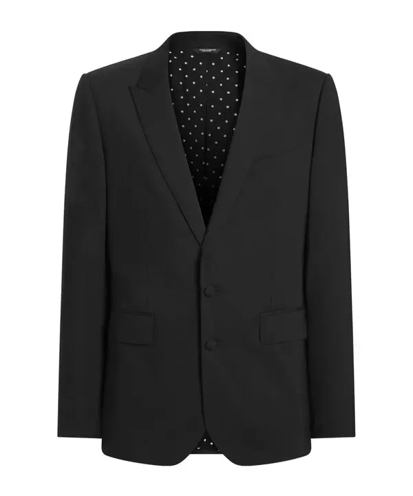 Dolce & Gabbana Dolce Gabbana New Martini Single-breasted Blazer - Black