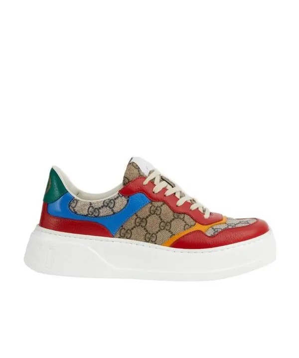Gucci Gg Panelled Lace-up Sneakers