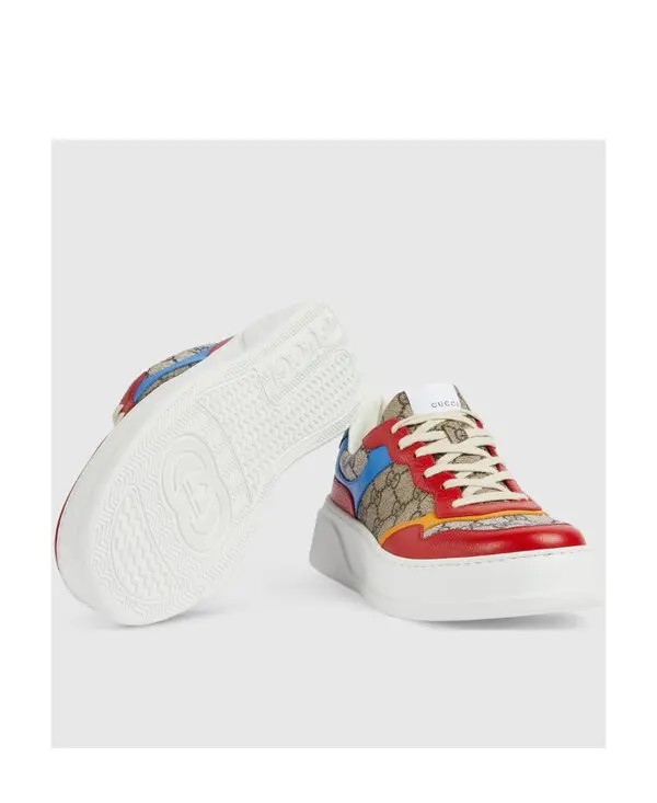 Gucci Gg Panelled Lace-up Sneakers