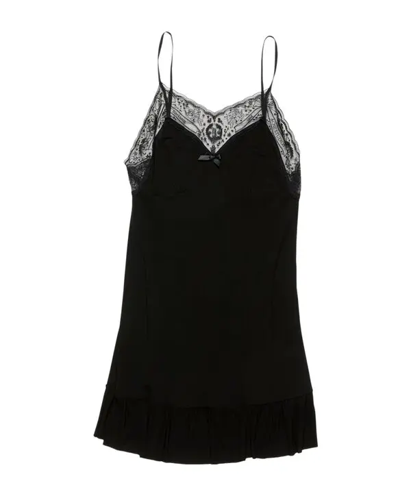 Acne Studios Lace Trim Mini Dress