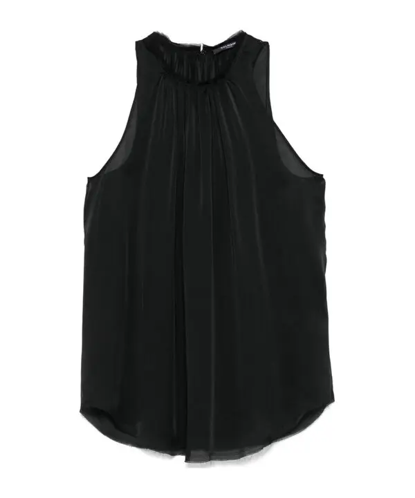 Balmain Sleeveless Ruched Top