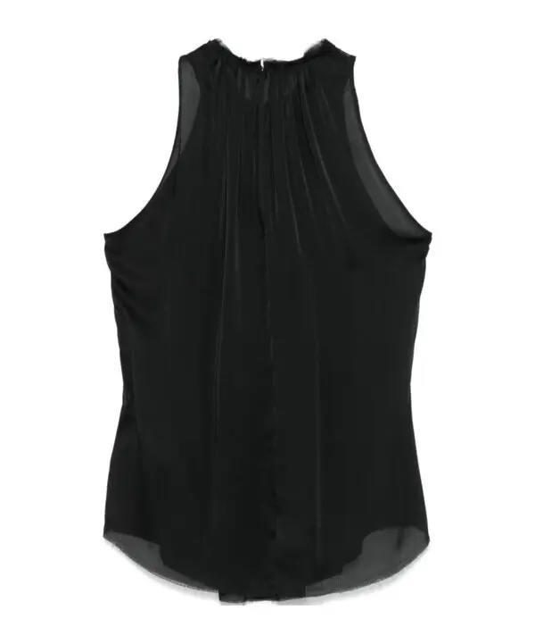 Balmain Sleeveless Ruched Top