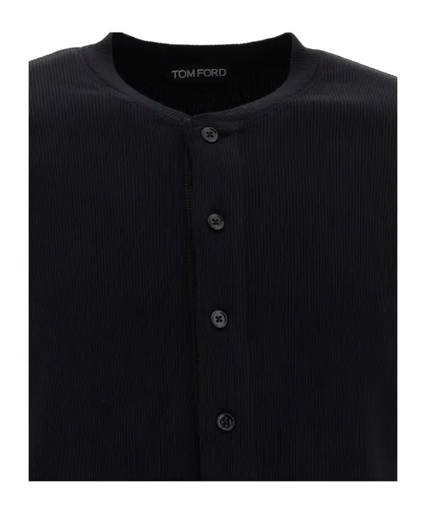 TOM FORD Fine-ribbed Logo Embroidered T-shirt