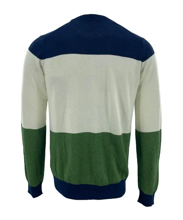Emporio Armani Colorblocked Long Sleeve Sweater