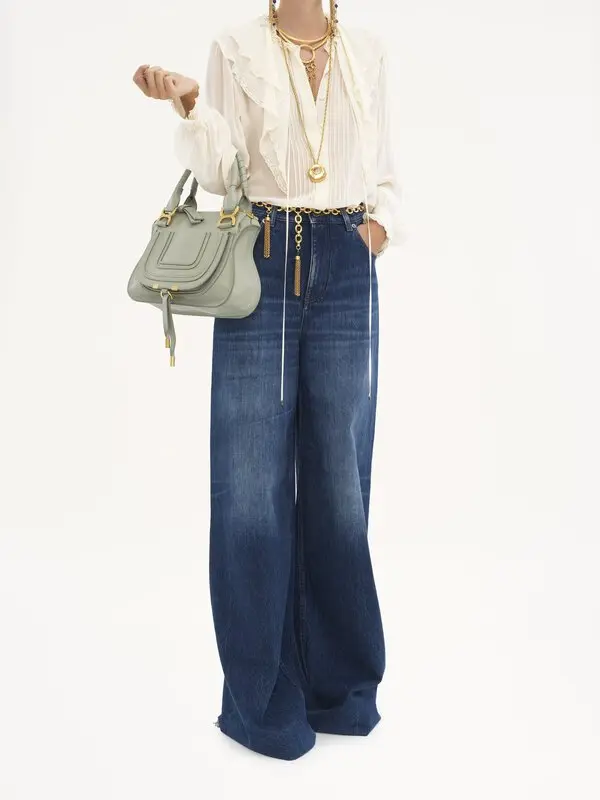 Chloé Marcie Shoulder Bag - Gray