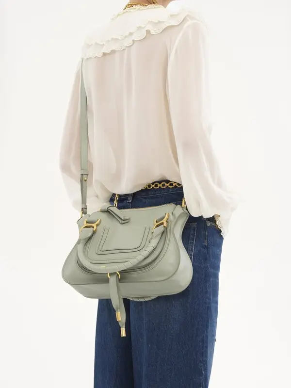 Chloé Marcie Shoulder Bag - Gray