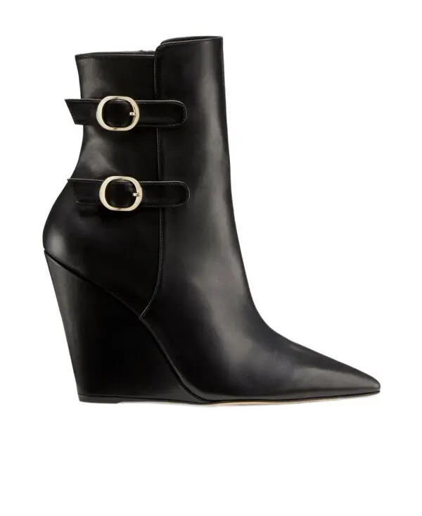 STUART WEITZMAN Pointed Toe Wedge Boots