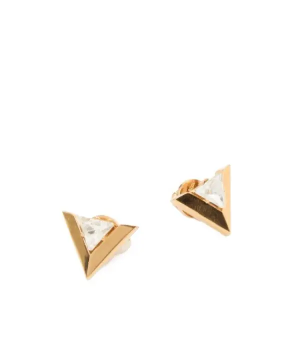 Valentino Garavani Je Les V" Embellished Earrings - Golden