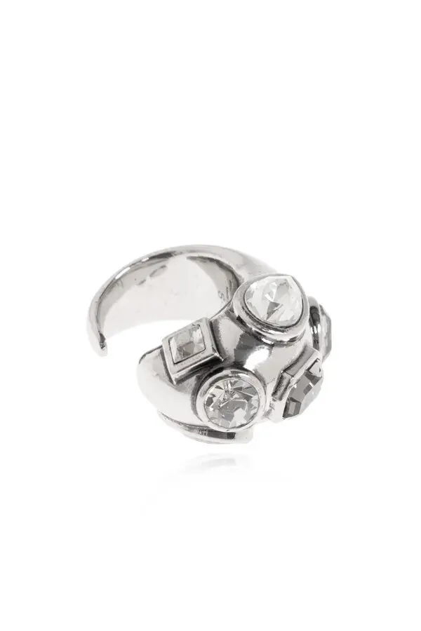 Etro Embellished Ring With Logo Detail