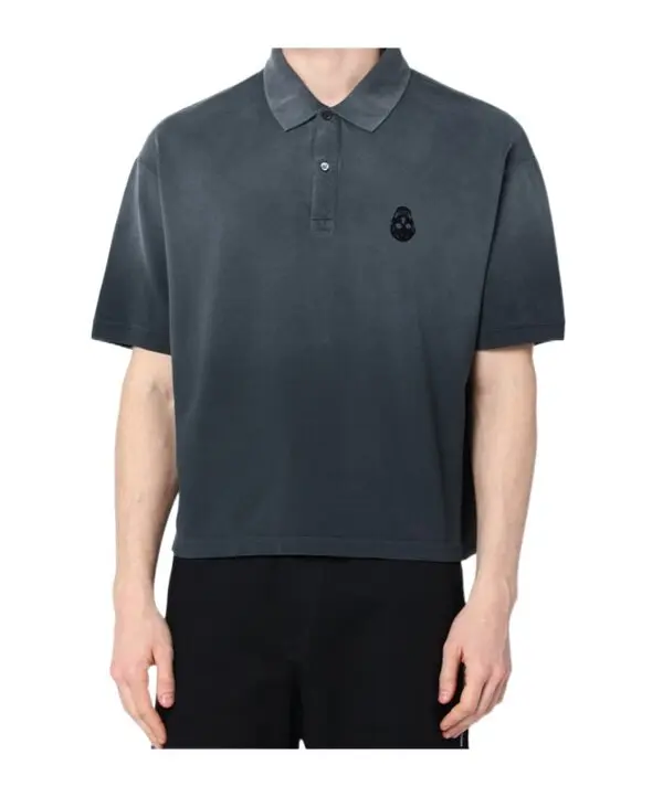 Alexander McQueen Gradient Short-sleeve Polo Shirt