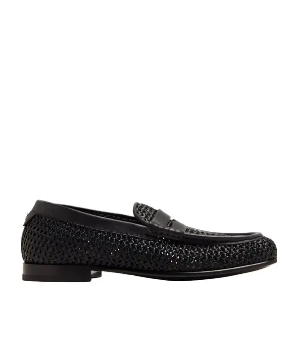 Dolce & Gabbana Woven Penny Loafers