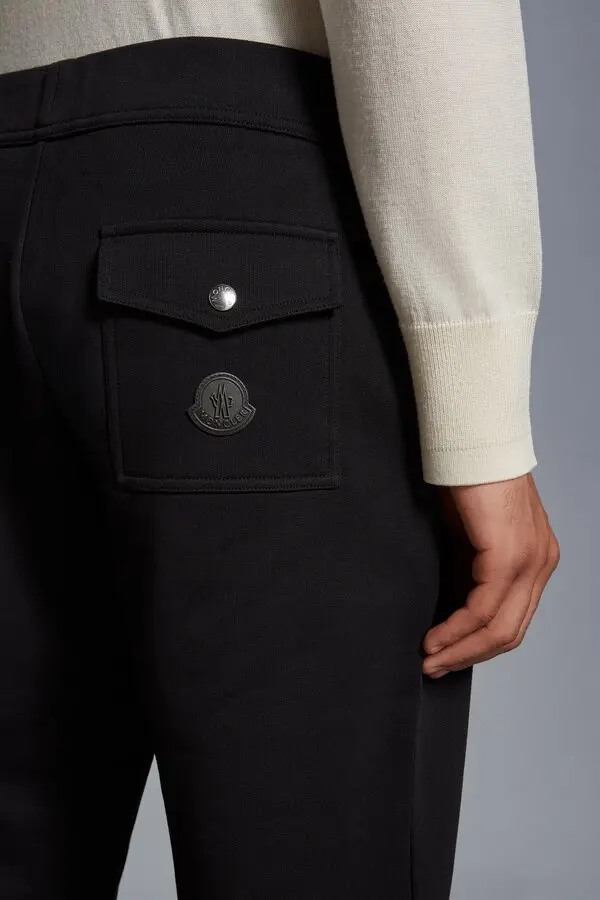 Moncler Logo Patch Straight Leg Trousers
