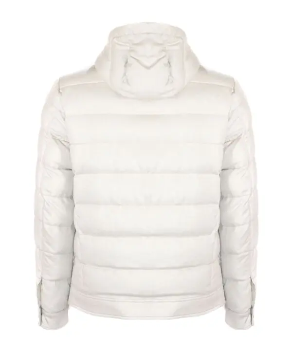 Eleventy Quilted Hooded Jacket - White
