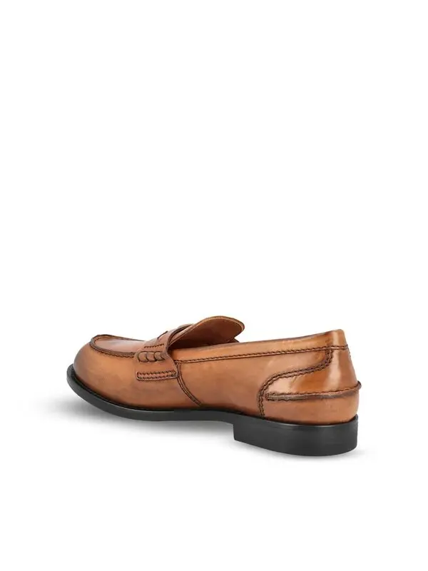 Miu Miu Slip-on Penny Loafers - Brown
