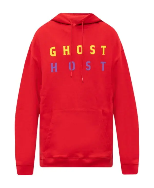 Raf Simons Ghost Printed Drawstring Hoodie
