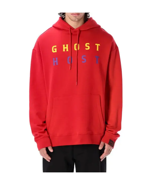 Raf Simons Ghost Printed Drawstring Hoodie