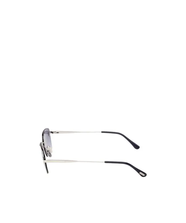 TOM FORD Rimless Rectangle Frame Sunglasses - Blue