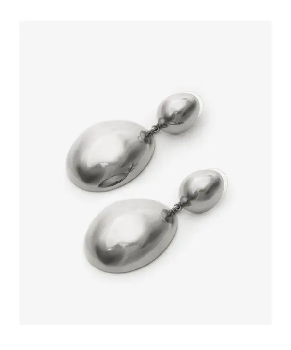 Isabel Marant Étoile Clip-on Double Ball Pendant Earrings - Gray