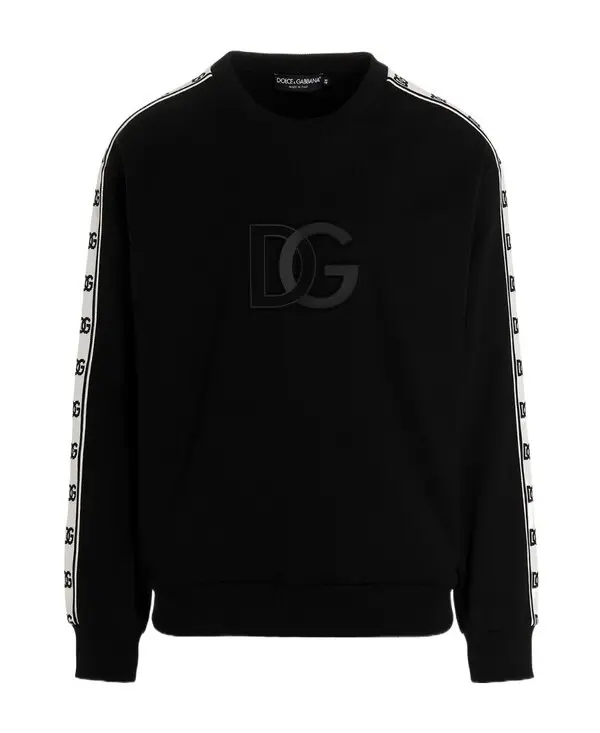 Dolce & Gabbana Dg-tape Sweatshirt - Black