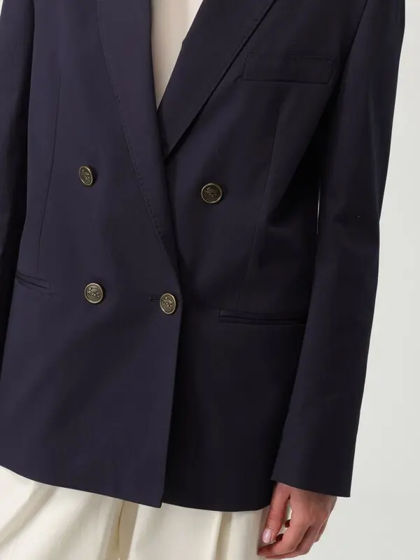 Etro Double Breasted Jacket - Blue