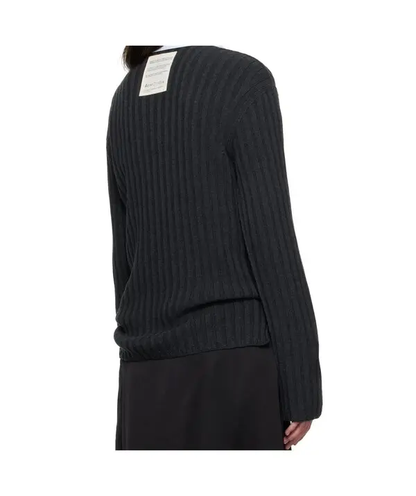 Acne Studios Ribbed Crew Neck Jumper