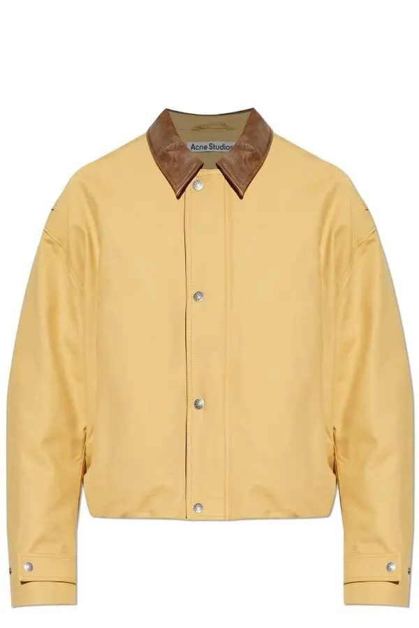 Acne Studios Faux Leather Collar Jacket - Nude