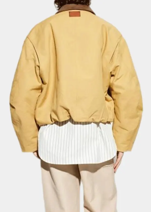 Acne Studios Faux Leather Collar Jacket - Nude