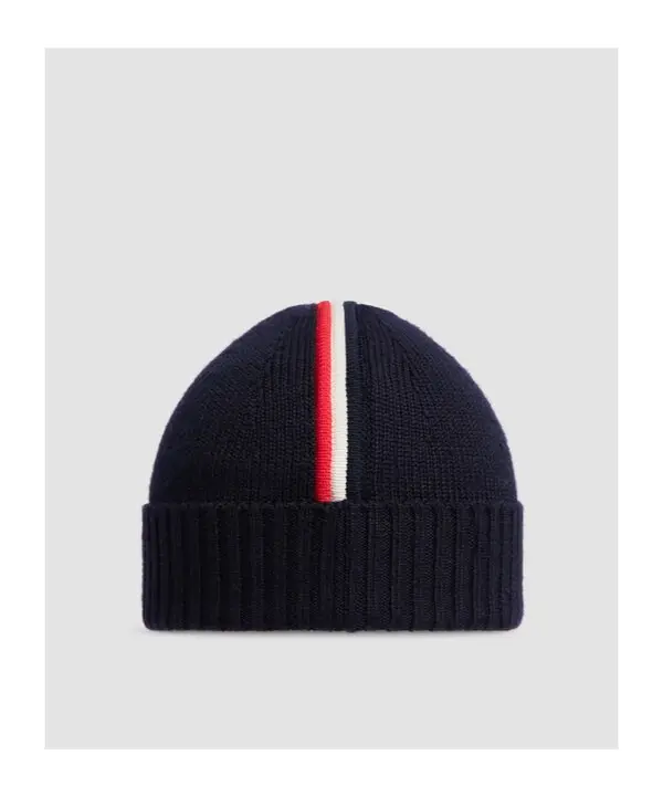 Moncler Logo Patch Knitted Beanie