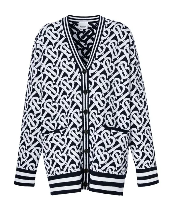 Burberry Monogram Pattern Cardigan