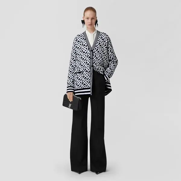 Burberry Monogram Pattern Cardigan