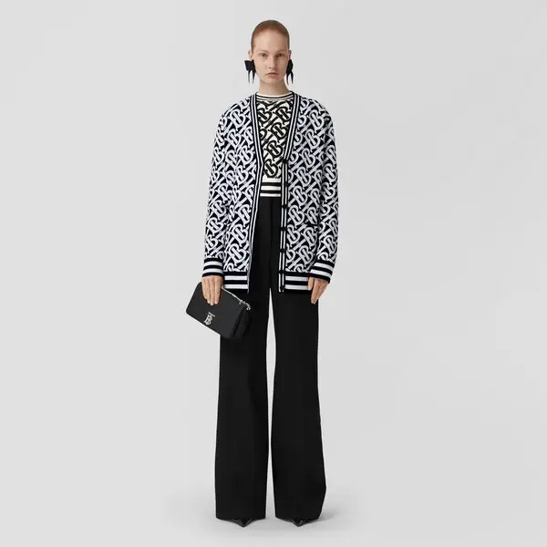 Burberry Monogram Pattern Cardigan