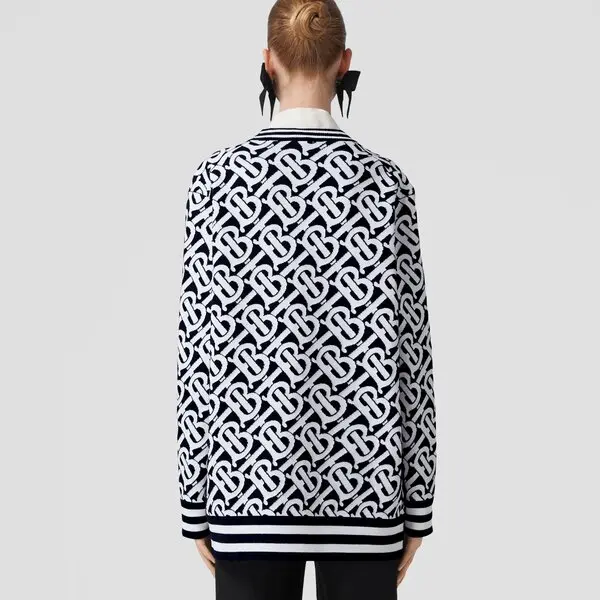 Burberry Monogram Pattern Cardigan