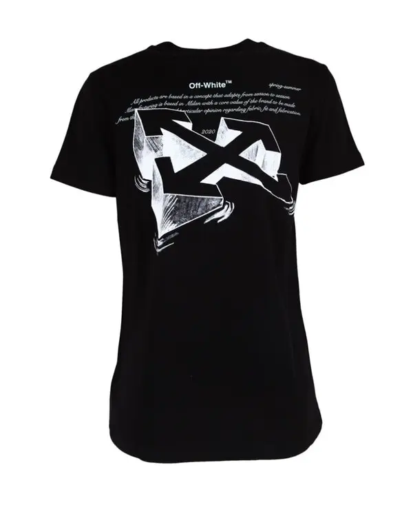 Off-White Graphic Print Cotton T-shirt