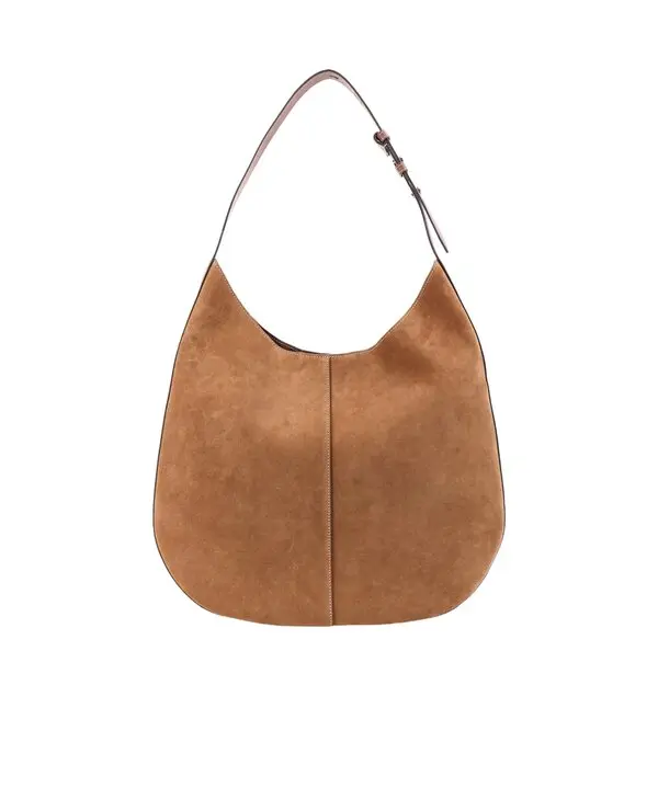 TOD'S Logo Patch Shoulder Bag - Brown