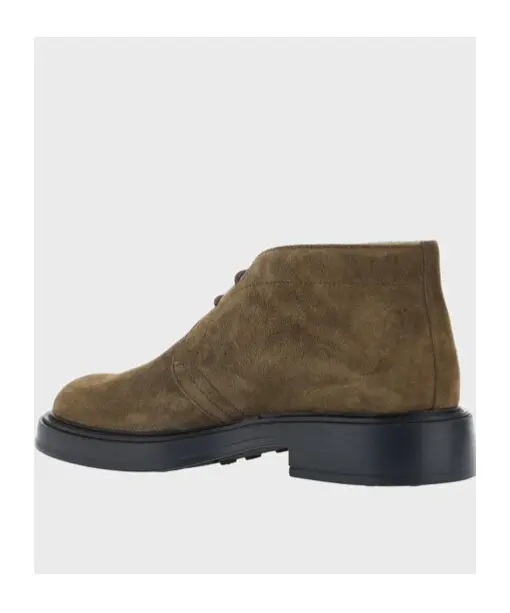 TOD'S Desert Round Toe Lace-up Boots - Brown