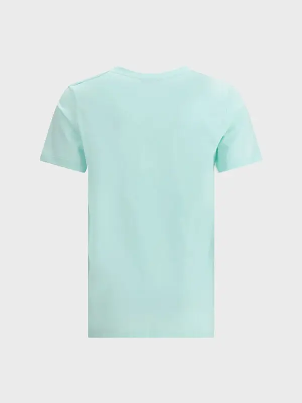 Balmain Logo Printed Crewneck T-shirt - Blue
