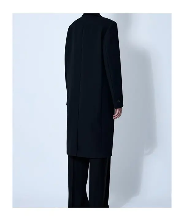 TOTEME Straight Hem Tailored Coat - Black