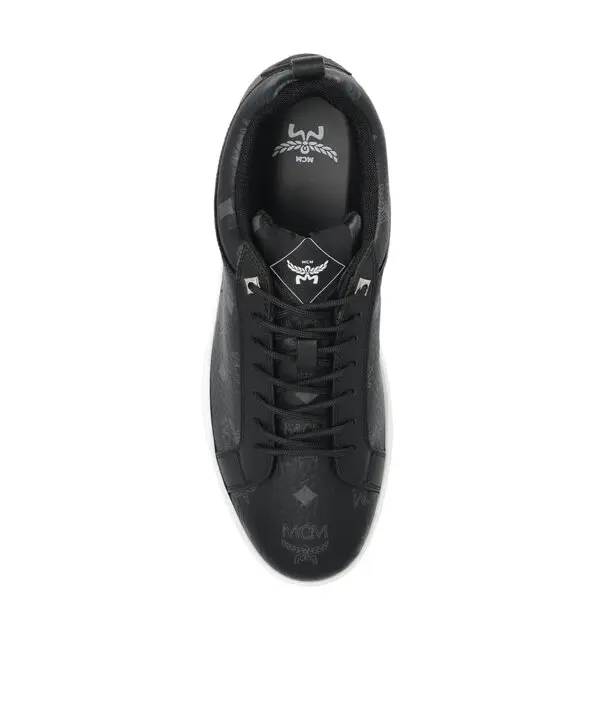 Mcm Neo Terrain Monogram Low-top Sneakers - Black