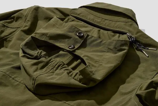 DRAKE'S LONDON Long Sleeve Casual Jacket With Packable Hood