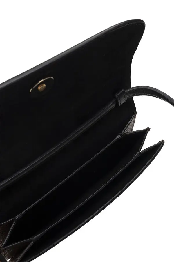 Etro Essential Jacquard Foldover Top Crossbody Bag - Black