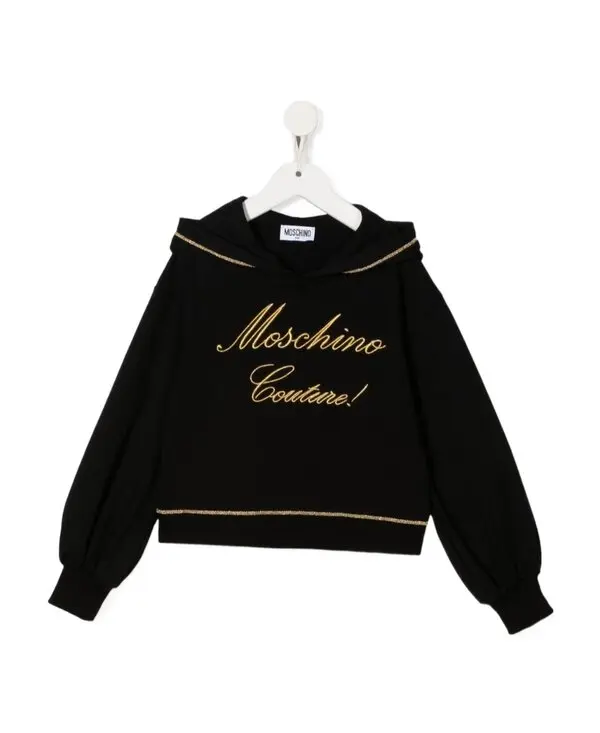 Moschino Embroidered Logo Hoodie