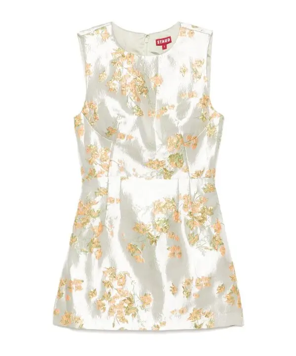 Staud Garden Sleeveless Mini Dress - Gray