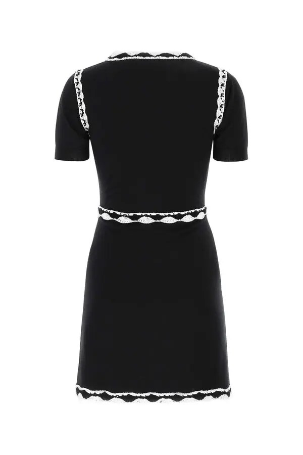 Moschino Crochet Trim Crewneck Dress