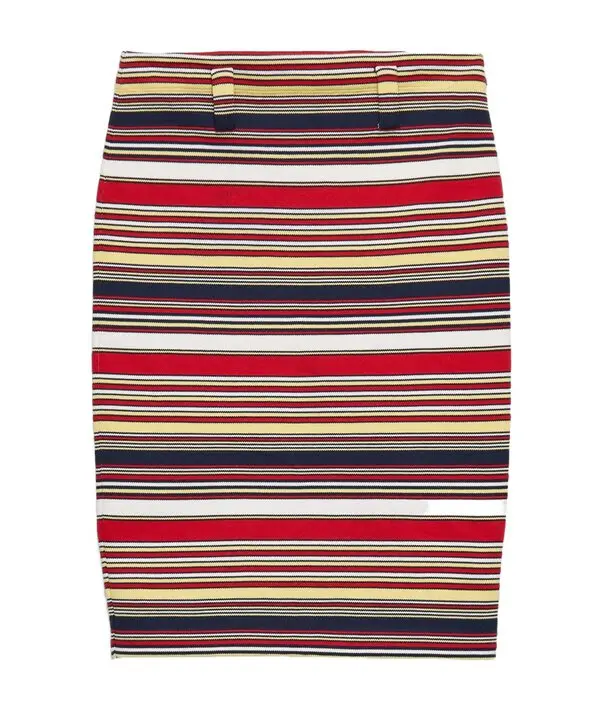 Prada Striped Pencil Skirt