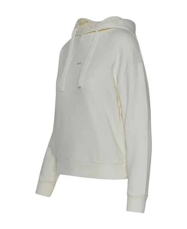 A.p.c. Logo Detail Drawstring Hoodie - Gray