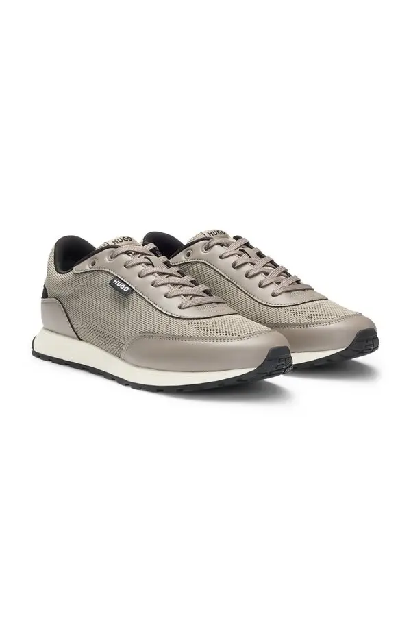 Hugo Boss Mesh-panelled Lace-up Sneakers