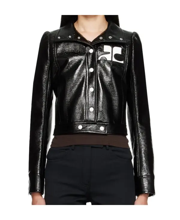 COURREGES Courrèges Re-edition Cropped Jacket - Black